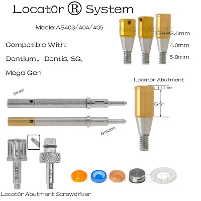 Dental Tools Male Caps &Implant Overdenture Abutment For Mega Gen ...