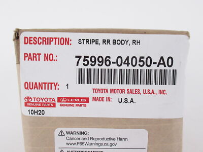 2005-2011 Toyota Tacoma Rear Truck Bed Decal | 7599604050A0 | OEM ...