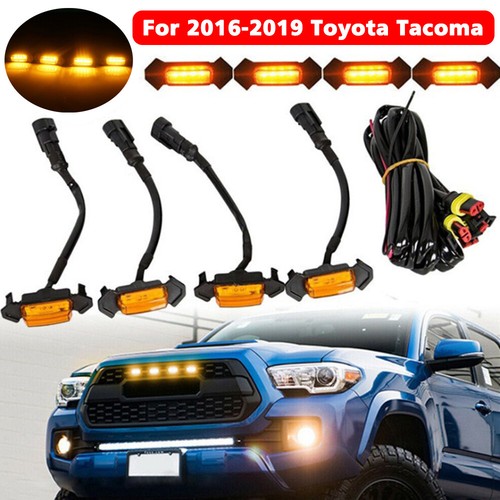 4pcs For Ford SVT Raptor Style LED Amber Grille Lighting Kit Fit Car ...