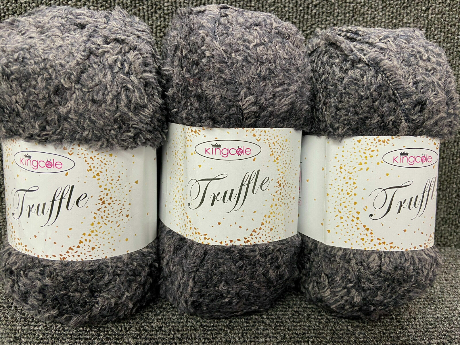King Cole Truffle Faux Fur Double Knit DK Wool Yarn by 100g Ball ...