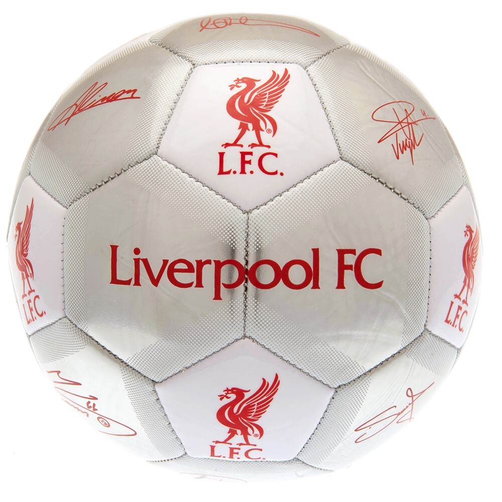 Liverpool FC Official Signature football Silver - Size 5 LFC Gift | eBay UK