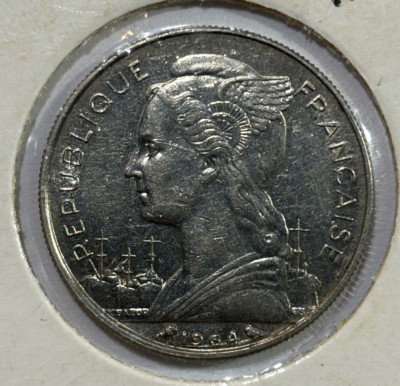 1964 French Reunion 50 Francs Coin | eBay