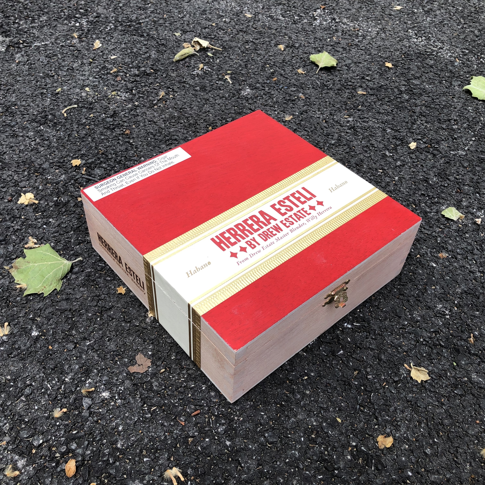 Herrera Esteli Hab Toro Empty Wooden Cigar Box 9x7x3 | eBay