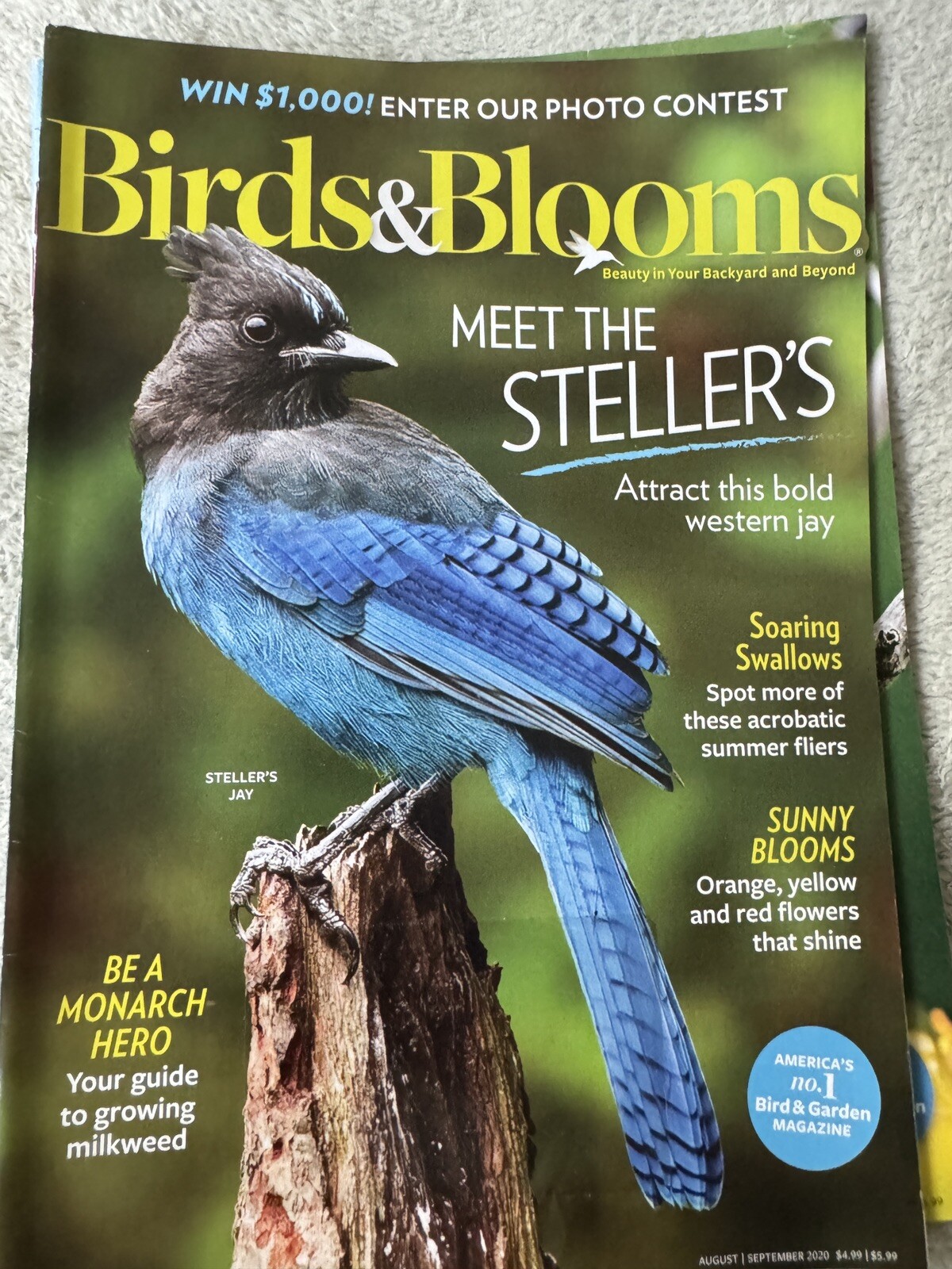 Birds and Blooms Magazine Aug/Sep 2020 Meet the Steller's | eBay