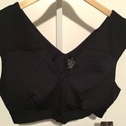 TOMMIE COPPER SHOULDER SUPPORT BRA Front Zipper Size 2XL Black NEW WITH ...