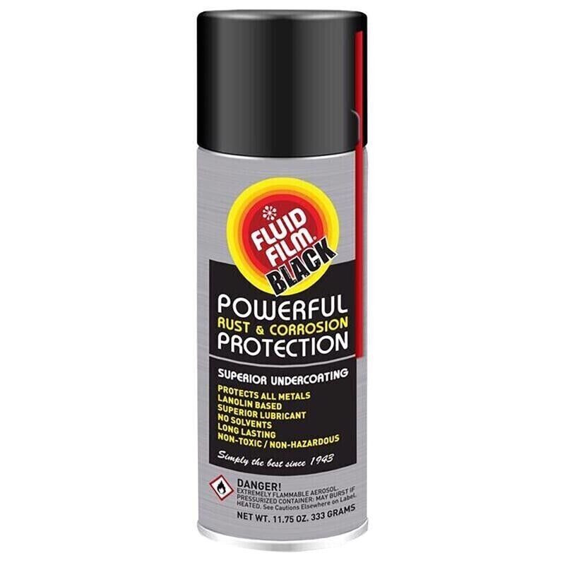 Fluid Film AS11B Black Undercoating Protection Rust Inhibitor Spray Can ...
