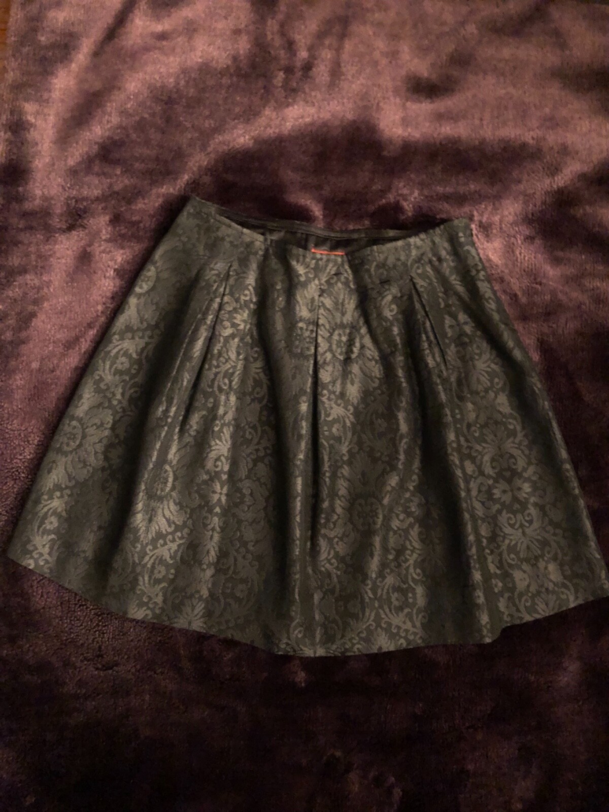 Mini Skirt - Goth/Victorian Damask Lolita Romantic Bl… - Gem