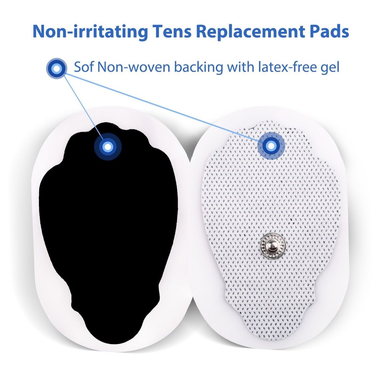 Tens 7000 10PCS 2x4, Reusable Electrodes For Muscle White Tens Unit ...