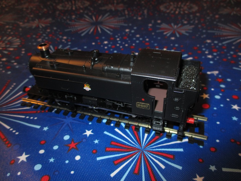 35-026 Bachmann OO GWR 94XX Pannier BR 1st logo 9487 Custom renum to ...