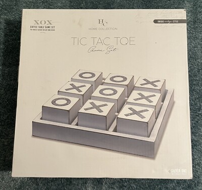 XOX Tic Tac Toe HOME COLLECTIONS Coffee Table Game Set | eBay