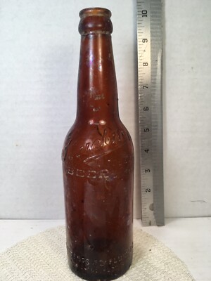 HUEBNER BEER BOTTLE Toledo OH Vintage "Pure Without Drugs or Poison ...
