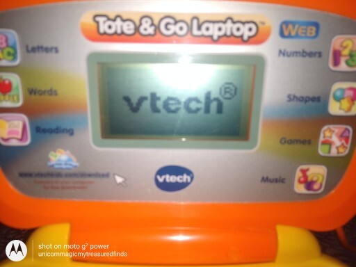 🦄Vtech /Children's Tote & Go {Laptop} Web Orange & Yellow Color ...