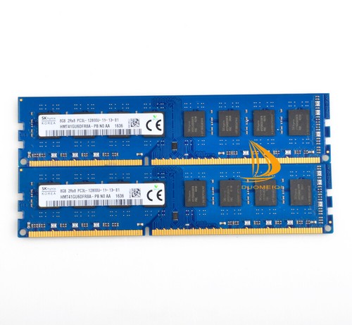 For SK Hynix 2x 8GB 2Rx8 PC3L-12800 DDR3L 1600MHz DIMM Desktop Memory ...
