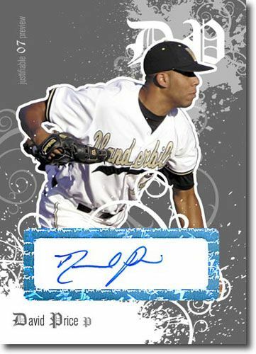 2007 DAVID PRICE Rookie Autograph WHITE Auto RC Mint #/200 | eBay