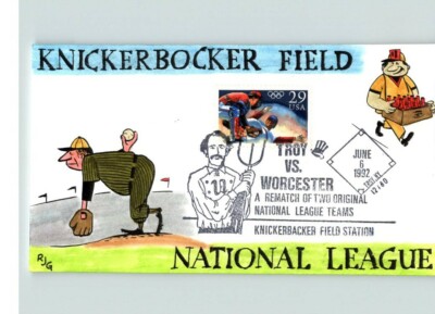 Baseball KNICKERBOCKER FIELD, 1992 Troy vs. Worcester, National League ...