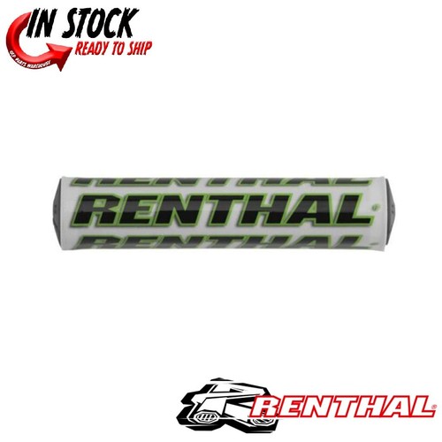 RENTHAL SX CROSS BAR PAD - 7/8 HANDLEABARS - 10 250MM - WHITE/GREEN ...