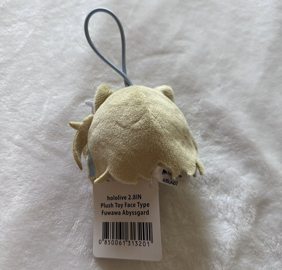 Hololive x Round 1 Limited Fuwawa Abyssgard Plush Face Keychain NWT | eBay