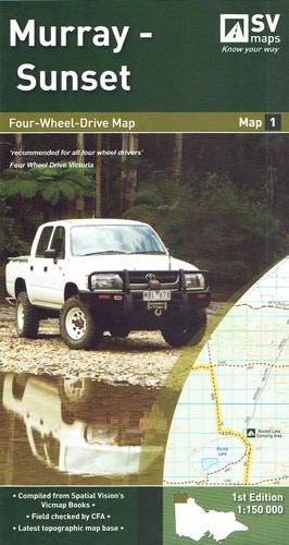 Murray Sunset Four Wheel Drive 4WD Map 1 - SV Maps | eBay Australia