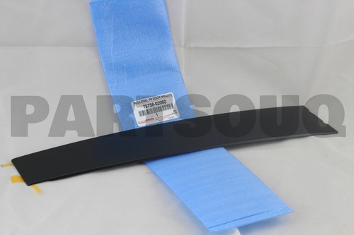 7575602060 Genuine Toyota MOULDING, FRONT DOOR WINDOW FRAME, REAR LH ...