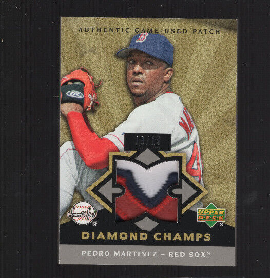 2004 UPPER DECK SWEET SPOT DIAMOND CHAMPS HUGE PATCH PEDRO MARTINEZ SP ...