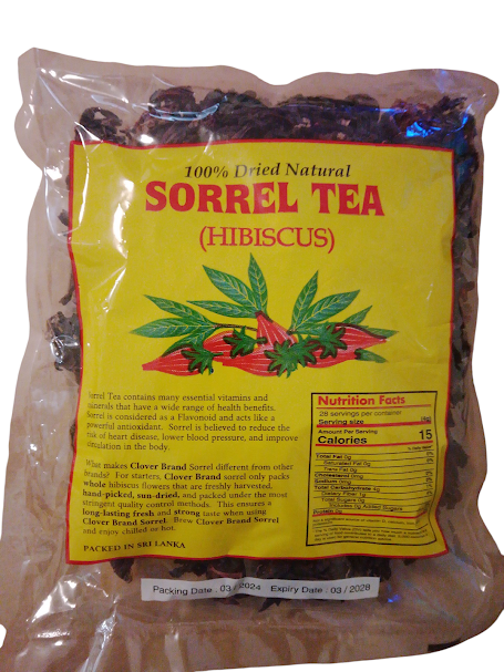100% Dried Natural SORREL TEA Hibiscus Red Sorrel Bissap Zobo Chai ...