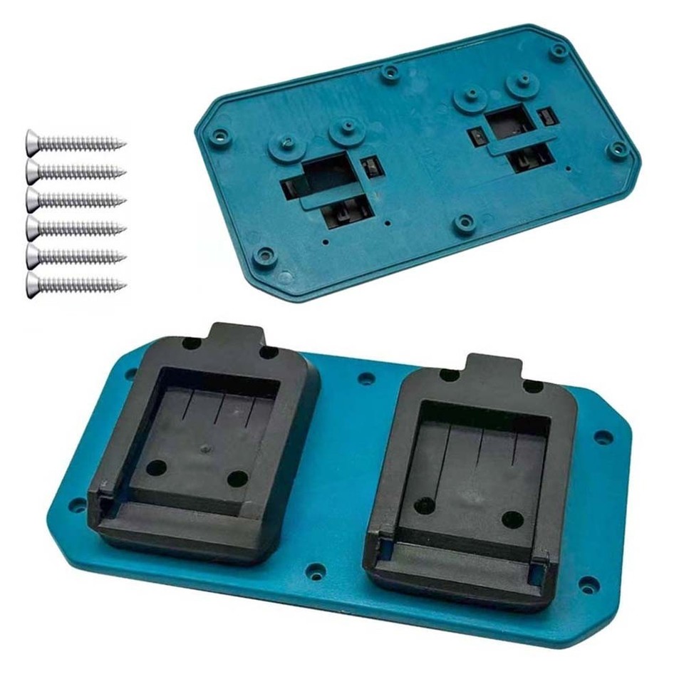 Installation Screws Dual Battery Mount Wall Mount Bracket Holds Two ...