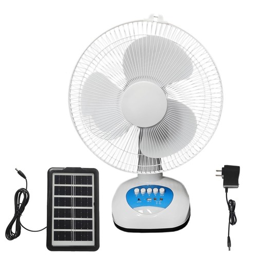 Solar Oscillating Fan, 15w Solar Powered 3-Speed 12-Inch Adjustable ...