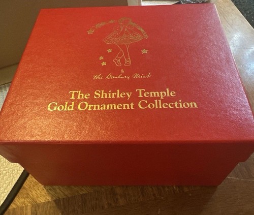 Shirley Temple Gold Ornament Collection Complete Set w/ Box & COA ...