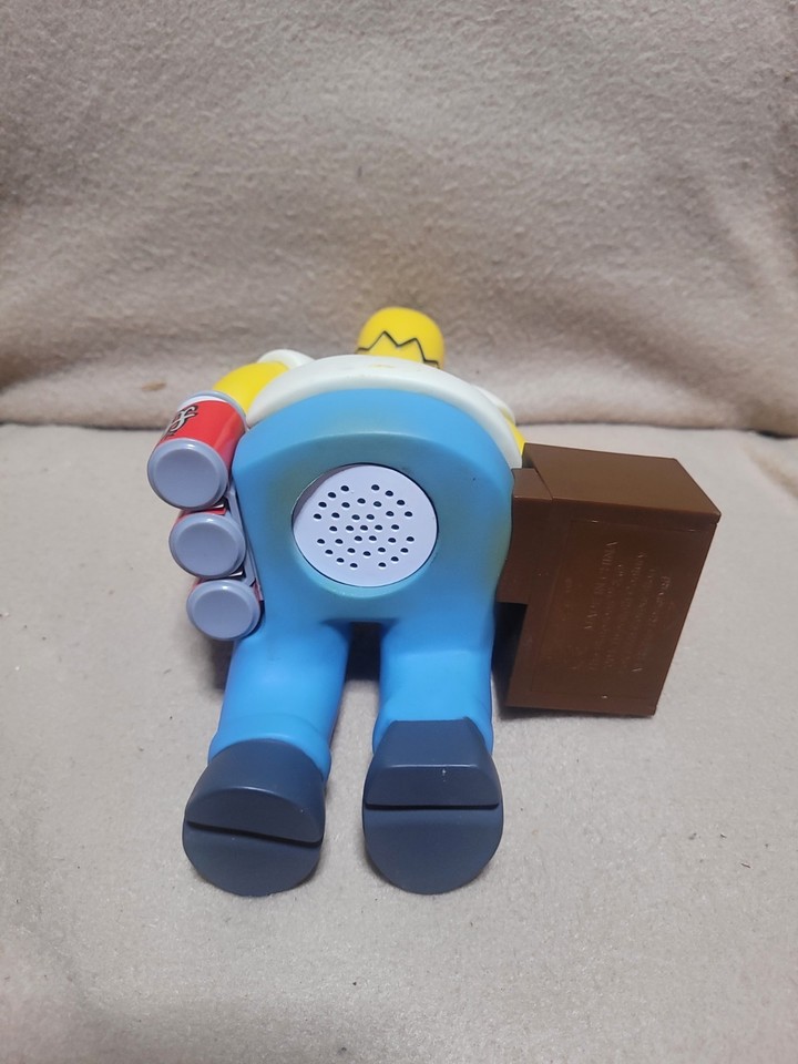 2001 Simpsons Homer Fridge Guard Donuts Duff Shelf Figure | eBay
