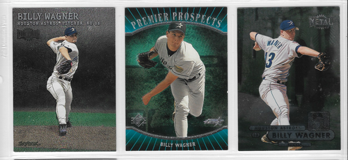 (3) different BILLY WAGNER card lot. SP/SKYBOX/METAL (MINT) Astros FREE ...