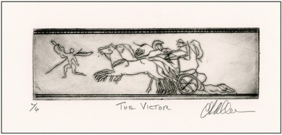 Greek Greco-Roman Chariot - Original DRAWING ETCHING Limited-Edition ...