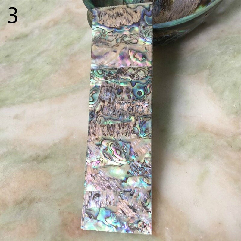 Natural Green/Blue Inlay Material Abalone Shell Blanks DIY Size 5.5 x 1 ...