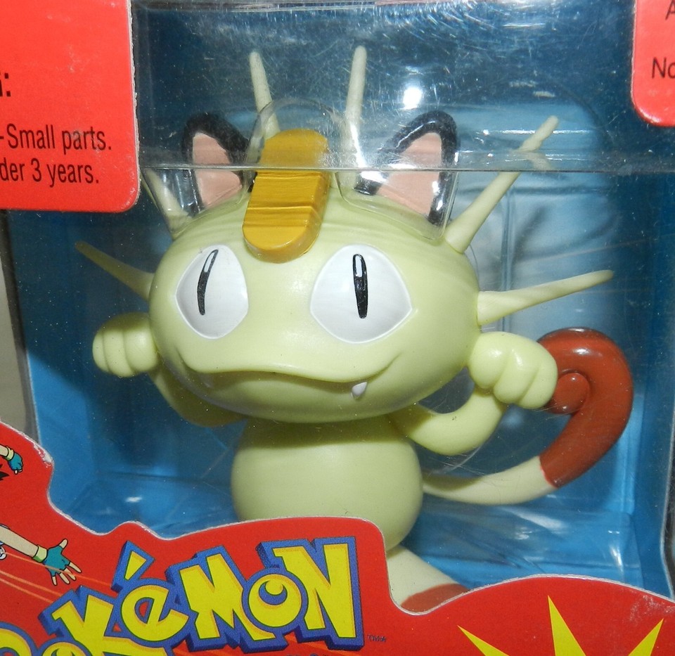 Pokemon #52 Meowth figure with Electronic Chattering Voice with box | eBay