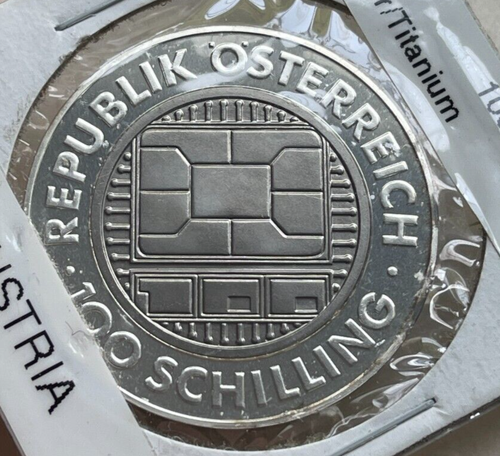 2000 Austria 100 Schilling - Titanium/Silver - Communications | eBay