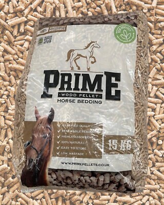 Horse bedding Wood Pellets Prime Pellets 1/4 tonne - 16 x 15kg bags ...