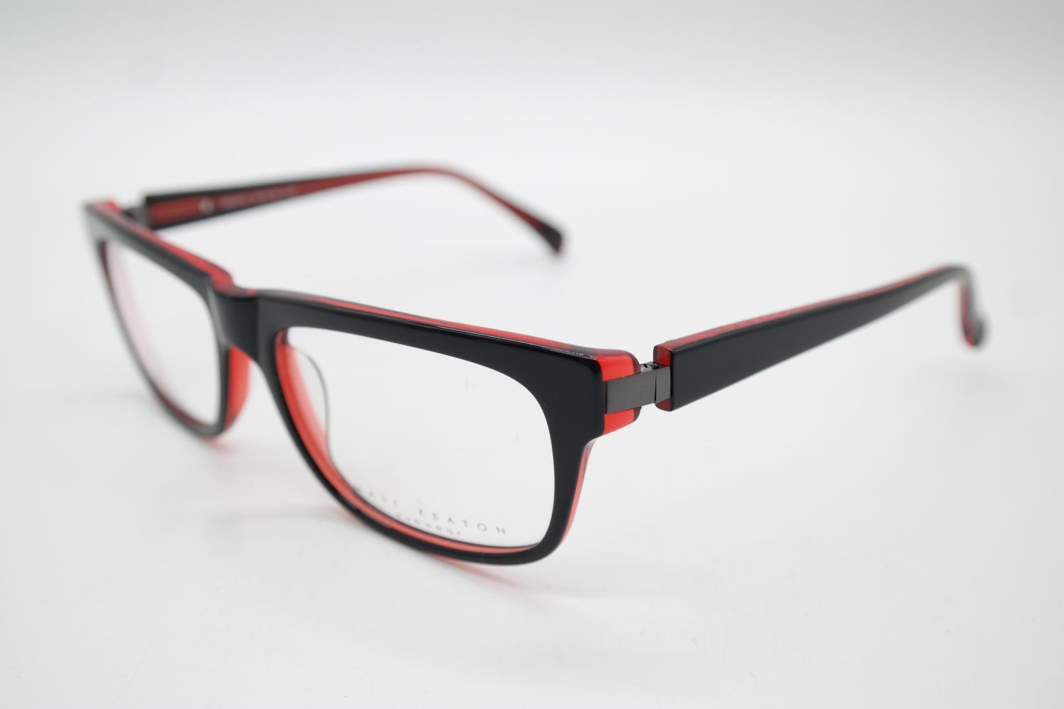 Brille Matt Keaton MK14115 Schwarz Rot Eckig Brillengestell eyeglasses ...