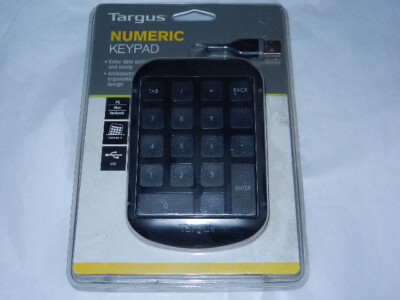 new Targus Numeric Keypad AKP10US PC Mac USB keypads key pad pads akp ...