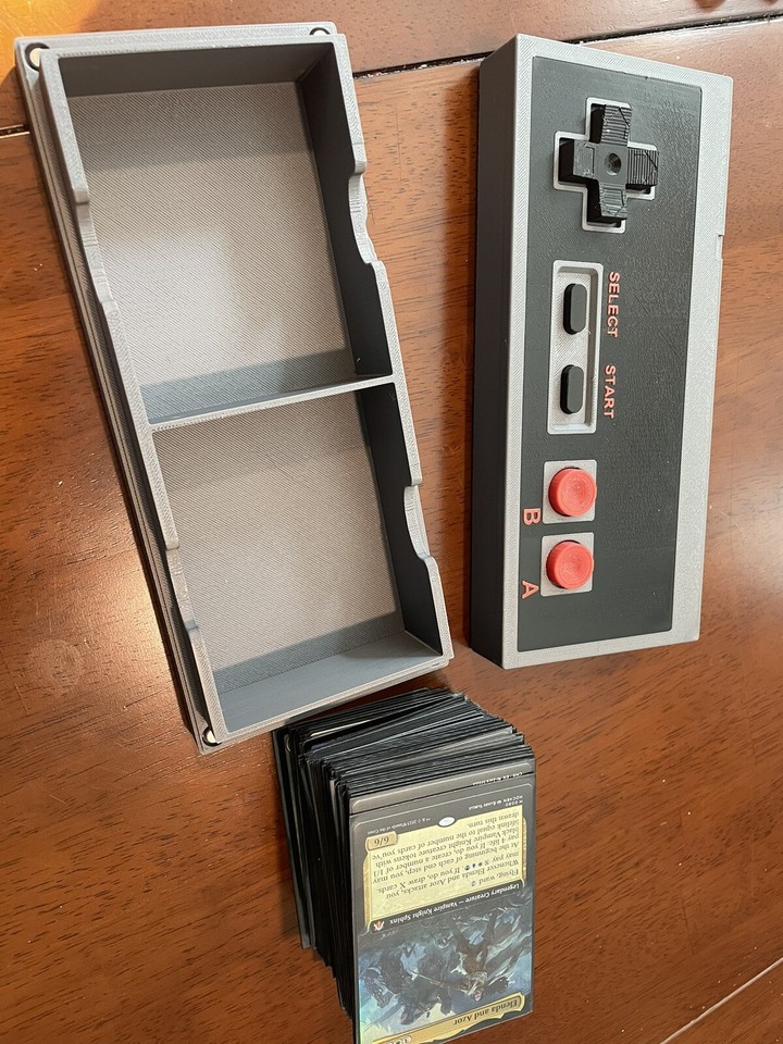 Retro NES Controller MTG Deck Box Edh Commander / Lorcana / Pokemon ...