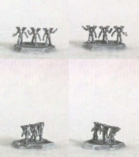 Battletech BT-369 Clan Elemental Battle Armor [1 strip of 3 Infantry ...