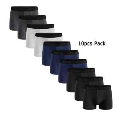 Men 10 Pack Boxer Shorts Underwear Underpants Trunks Multipack Boxers ...