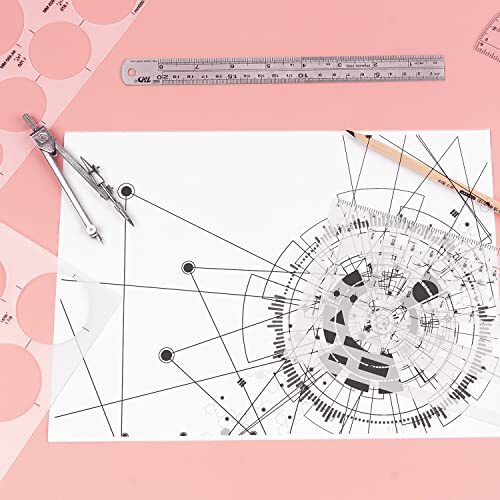 3Pack Circle Template Round Stencil for Drafting Office School Drawing ...