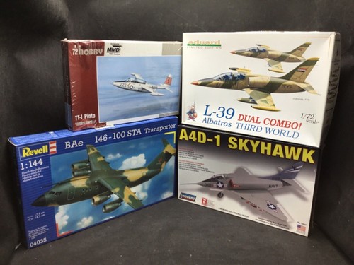 4 Military Jet Transporter Model Kits BAe 146-100 STA Skyhawk Pinto ...