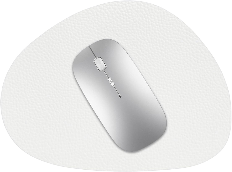 Small Mouse Mat, White Mouse Pad, Non-Slip Mouse Pad, Computer Mouse ...