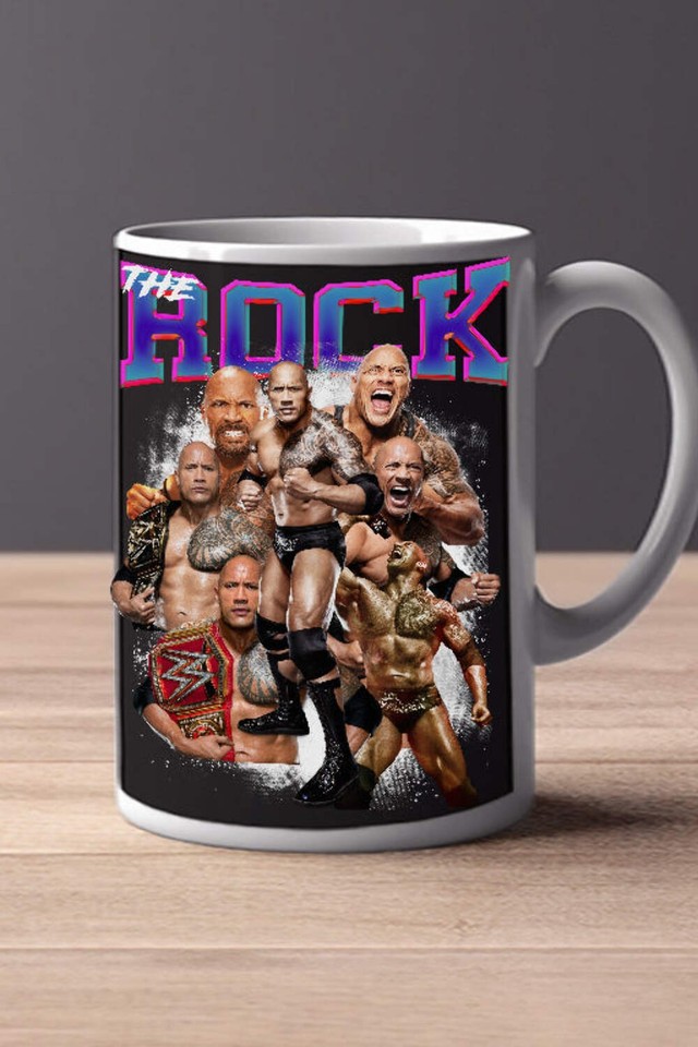 THE ROCK 11oz Mug featuring Dwayne Johnson | Pro Wrestling | WWE Star ...