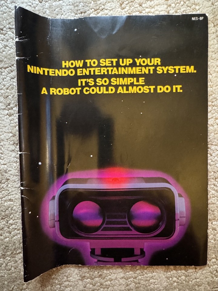 Original Vintage Nintendo Setup Instruction Booklet Rob Robot NES | eBay