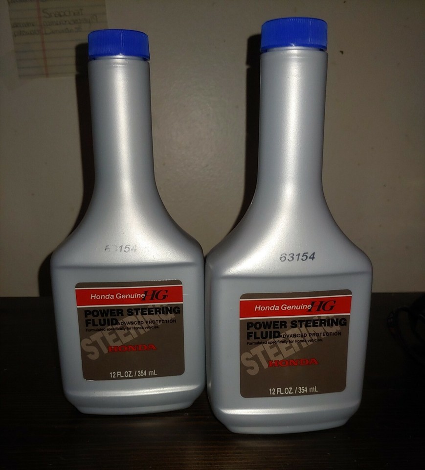 2 X BOTTLES GENUINE HONDA OEM POWER STEERING PUMP OIL 12oz FLUID NEW ...