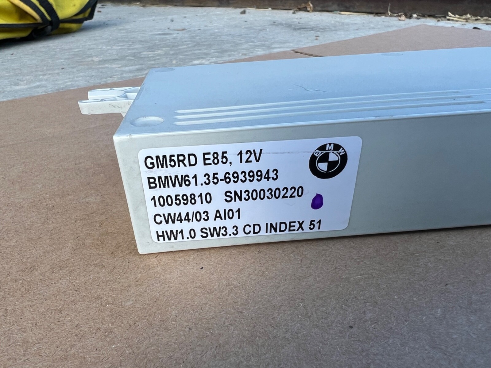 03-08 BMW E85 E86 Z4 GM5 GM 5 Body Control Module Unit BCM 61356939943 ...