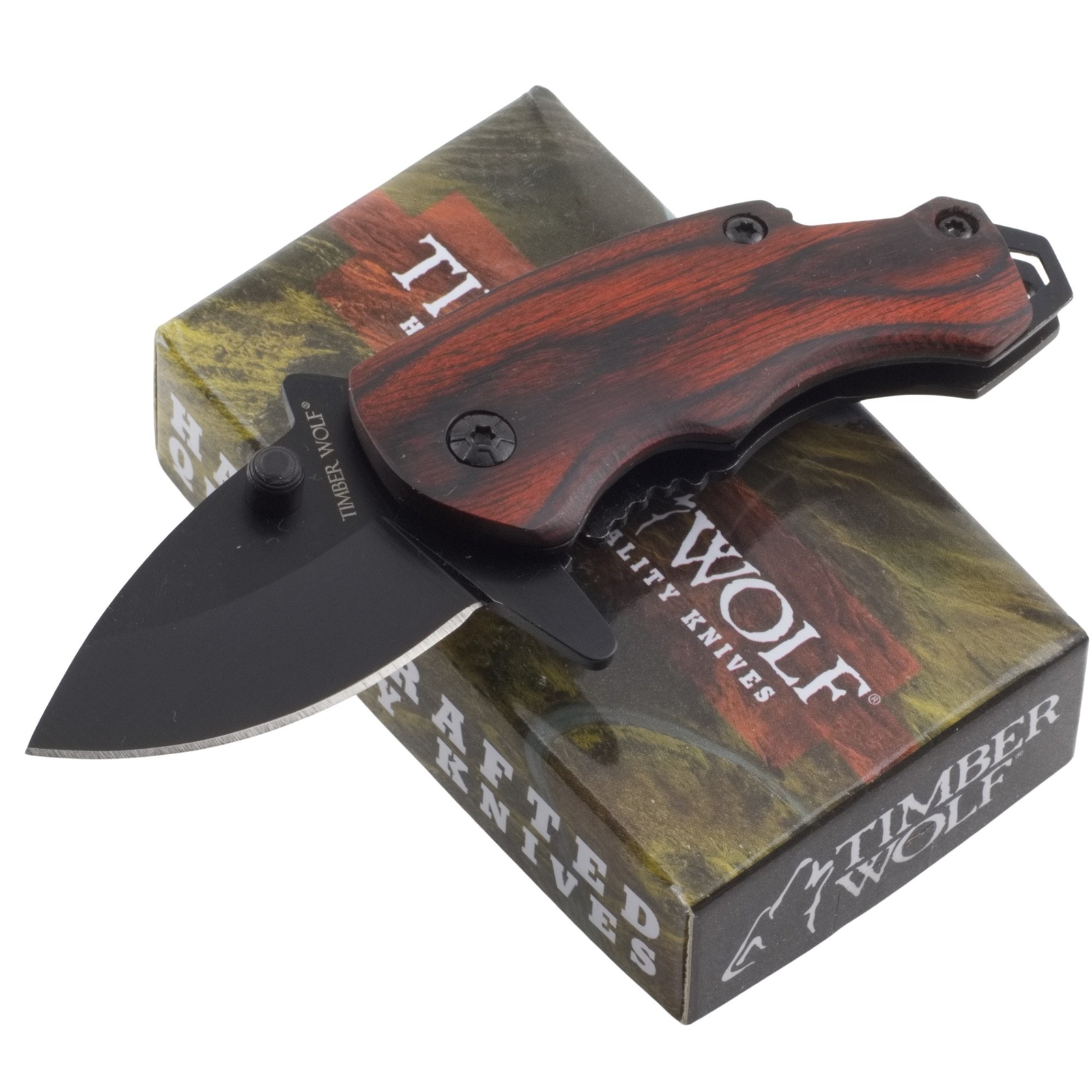 Timber Wolf Mini Small Folding Pocket Knife EDC Pakkawood Handles | eBay
