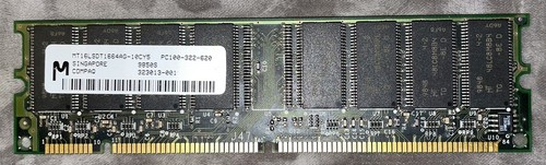 Compaq Singapore MT16LSDT1664AG-10CY5 PC100-322-620 323013-001 98505 ...