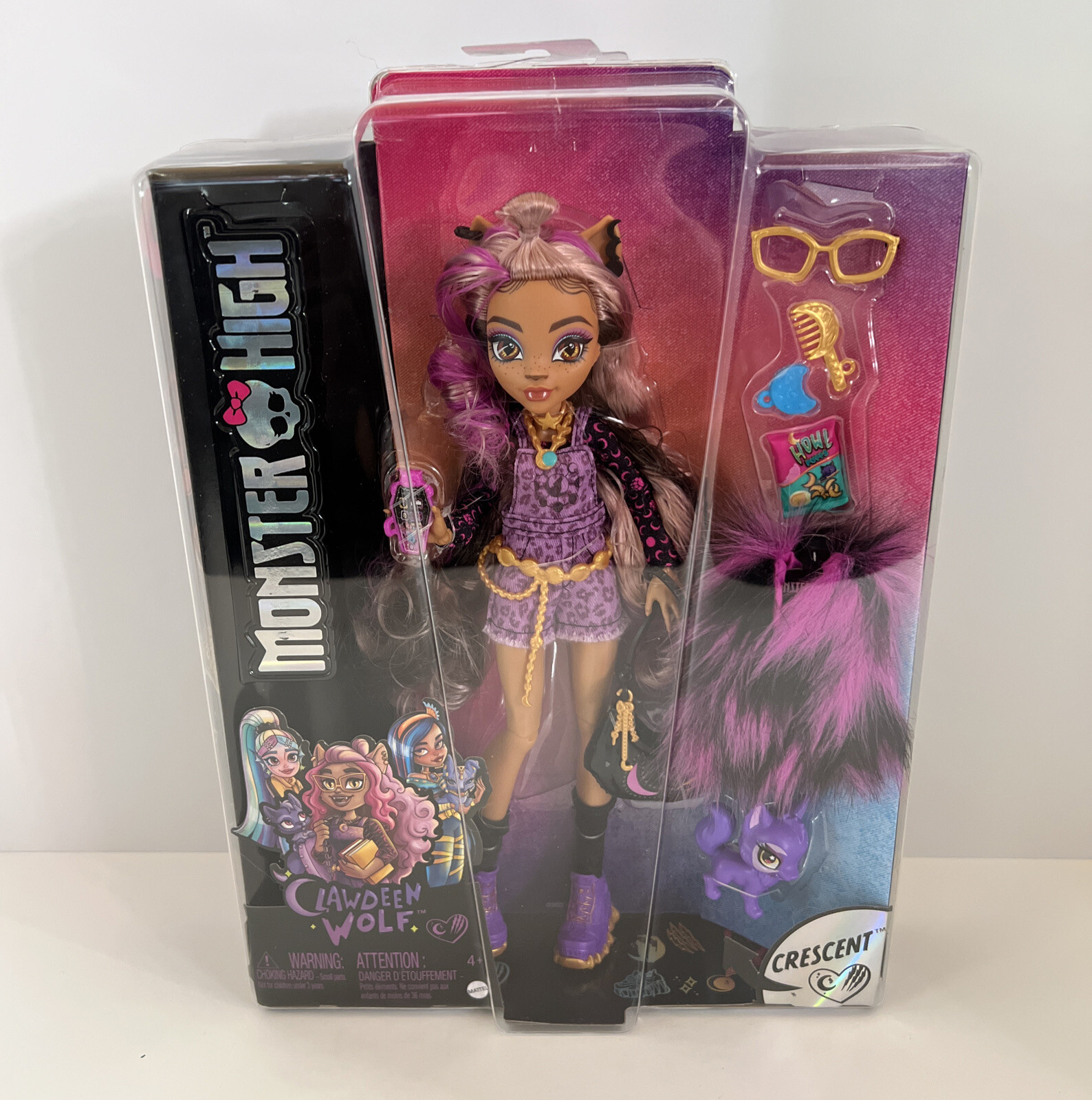 Monster High Clawdeen Wolf with Pet Crescent G3 Reboot New SEALED ...